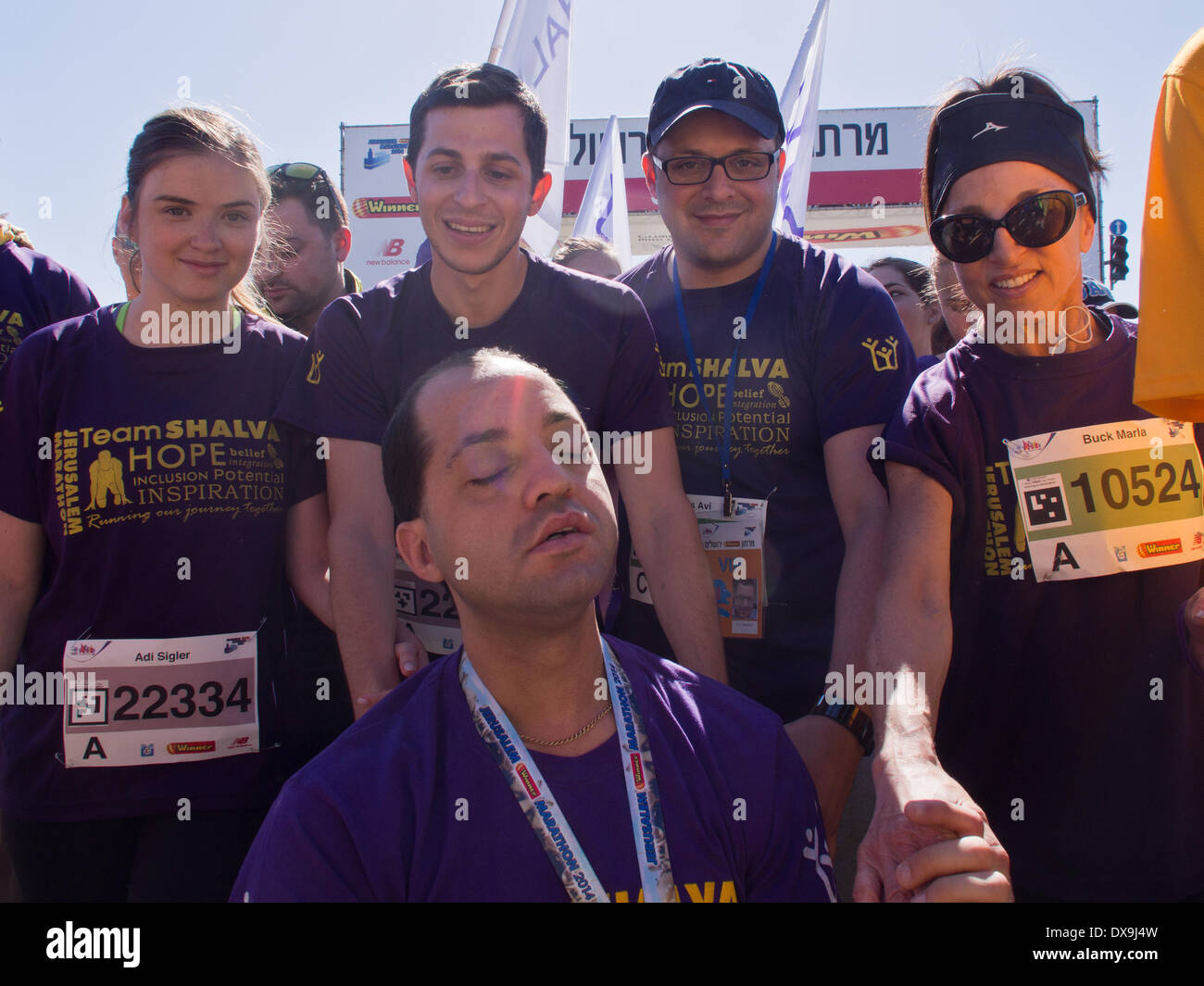 Jerusalem, Israel. 21st Mar, 2014. GILAD SHALIT (rear 2nd left), IDF ...