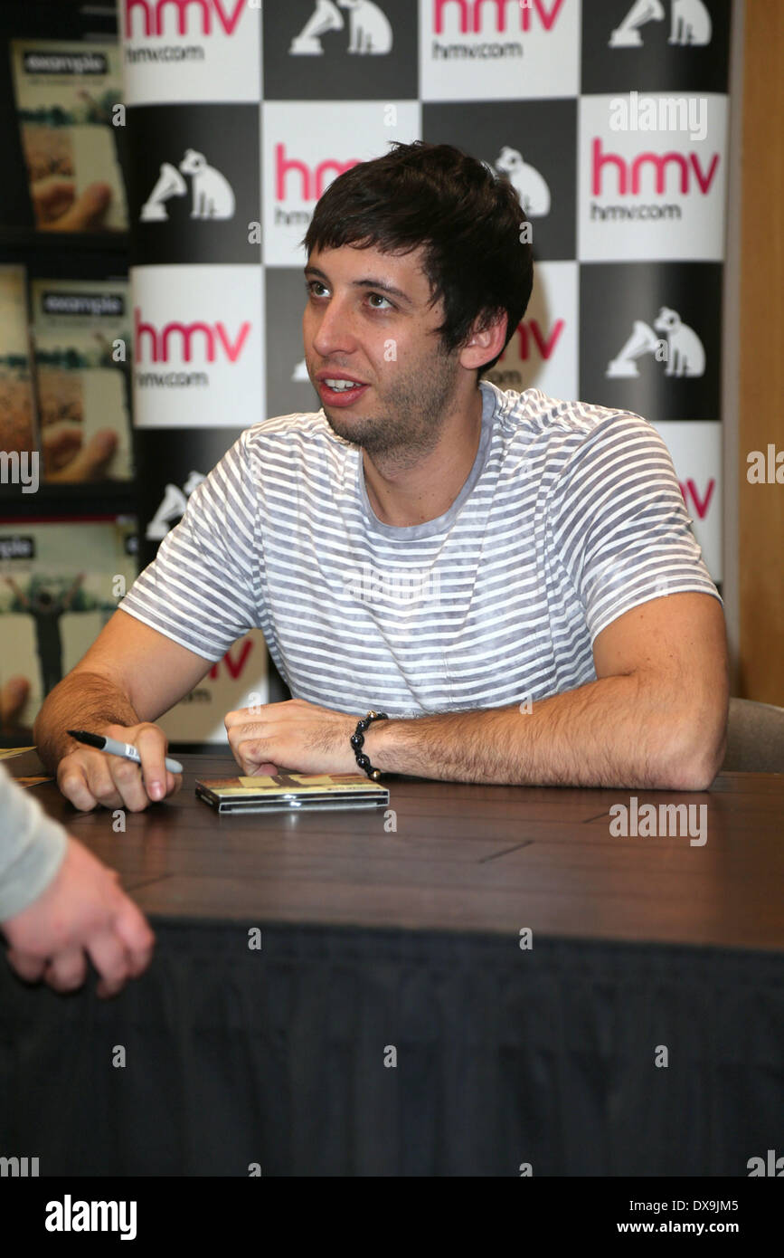 Example signs copies of his new album 'The Evolution of Man' at HMV ...