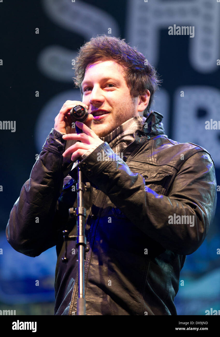 Matt Cardle performs at the Sheffield Christmas lights switch-on ...