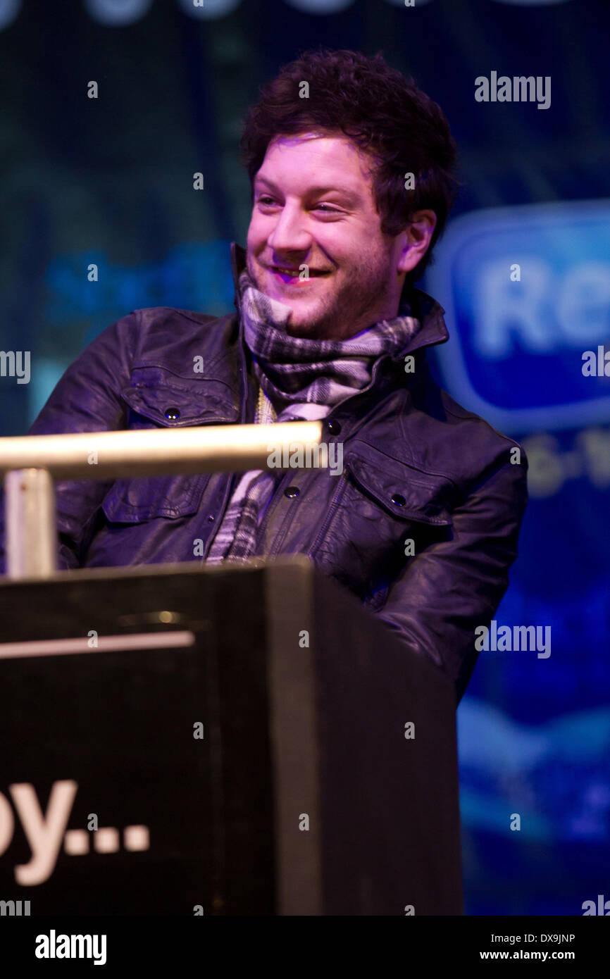Matt Cardle Sheffield Christmas lights switch-on Sheffield, England ...