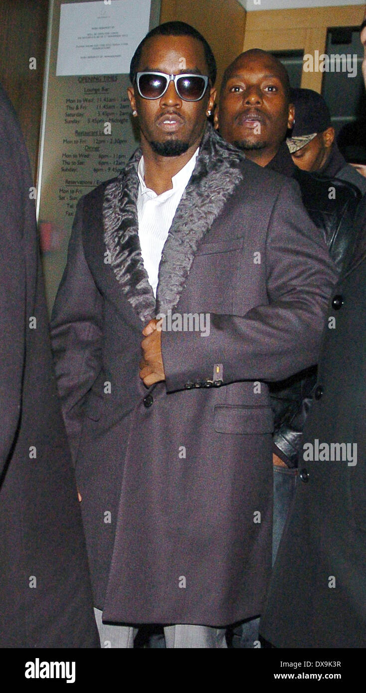 Sean 'Diddy' Combs leaves Nobu Berkeley restaurant in Mayfair. London ...