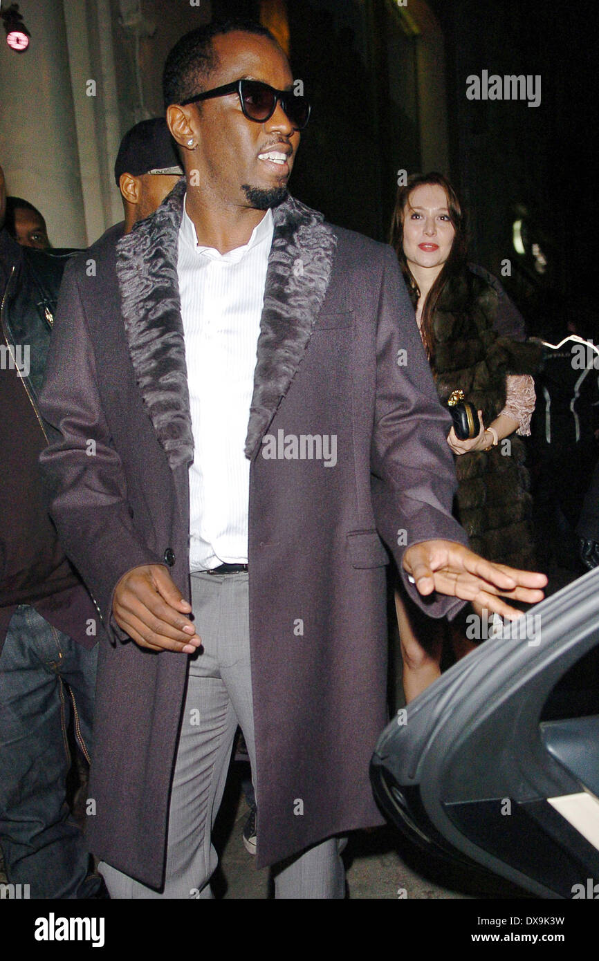 Sean 'Diddy' Combs leaves Nobu Berkeley restaurant in Mayfair. London ...