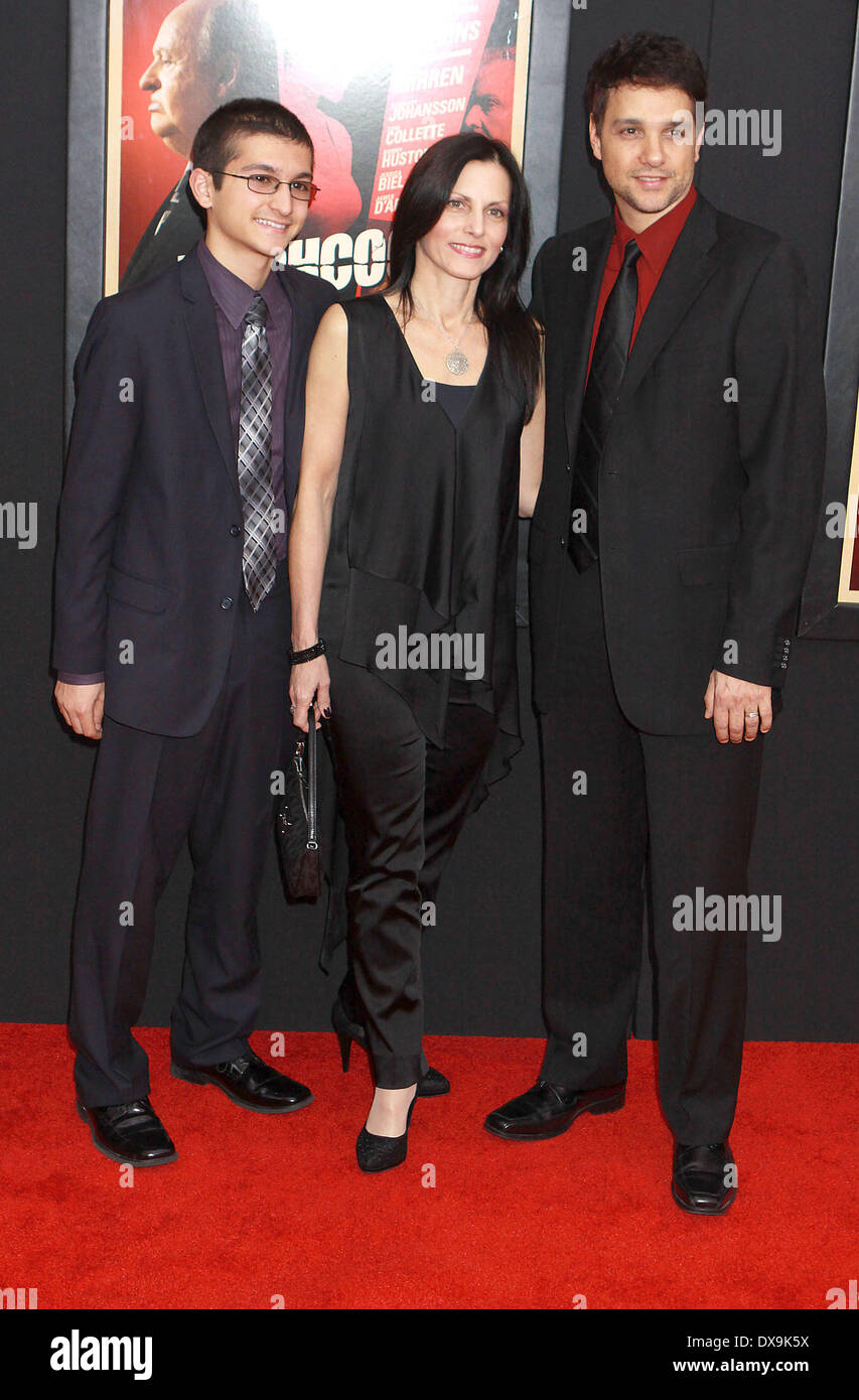 Ralph Macchio (right), at the 'Hitchcock' premiere at the Ziegfeld ...