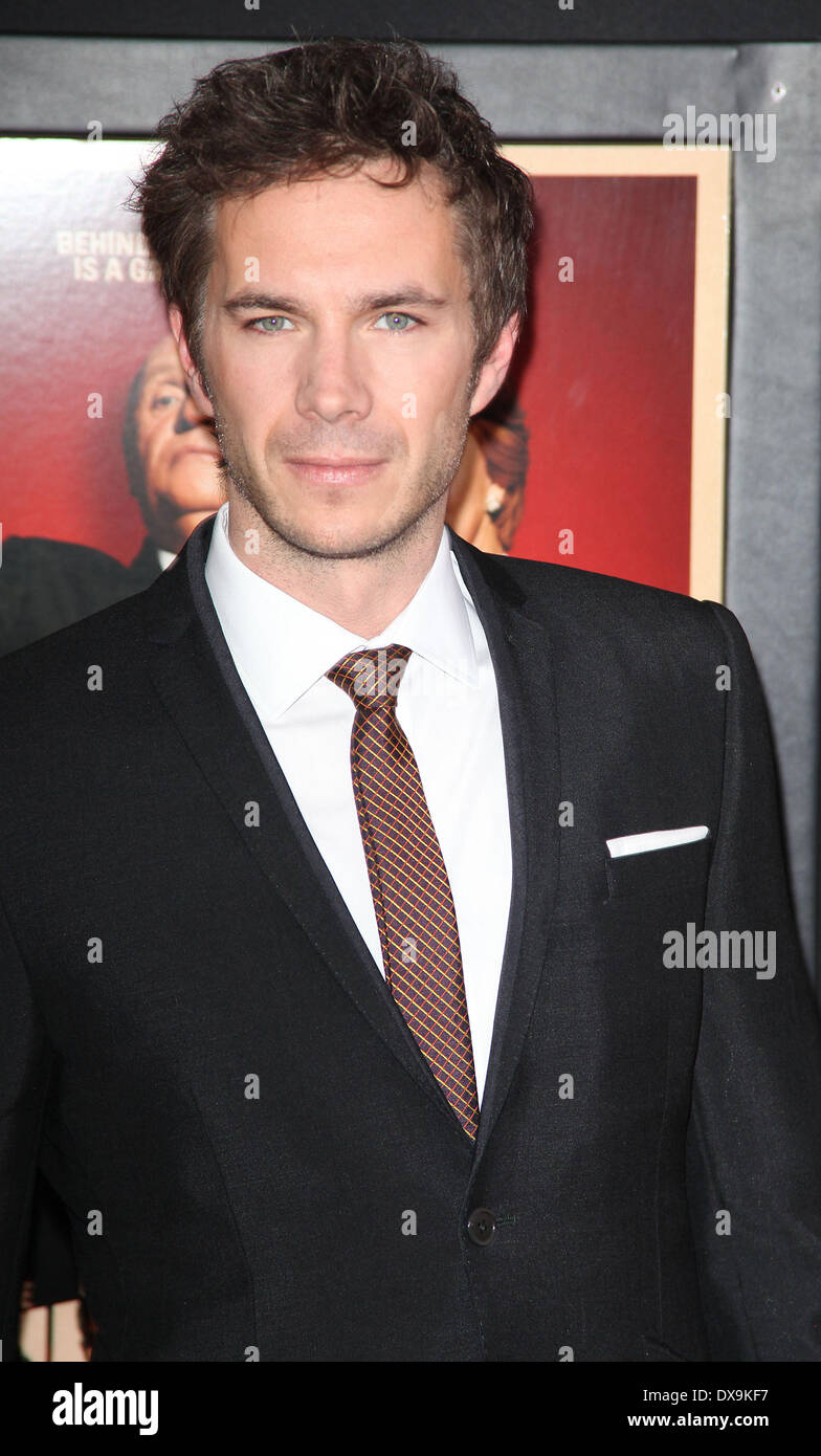 James D'Arcy, at the 'Hitchcock' premiere at the Ziegfeld Theater. Featuring: James D'Arcy Where ...