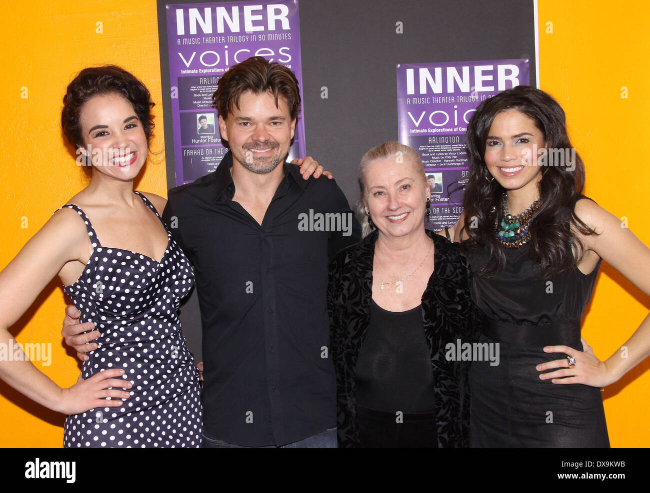 Alexandra Silber, Hunter Foster and Arielle Jacobs at the premiere ...