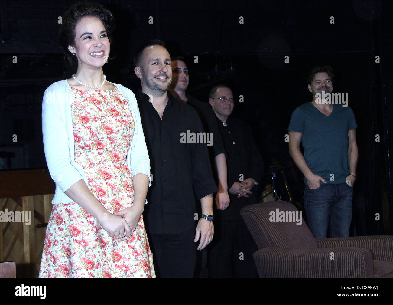 Alexandra Silber, Kenneth Gartman and Hunter Foster at the premiere for ...