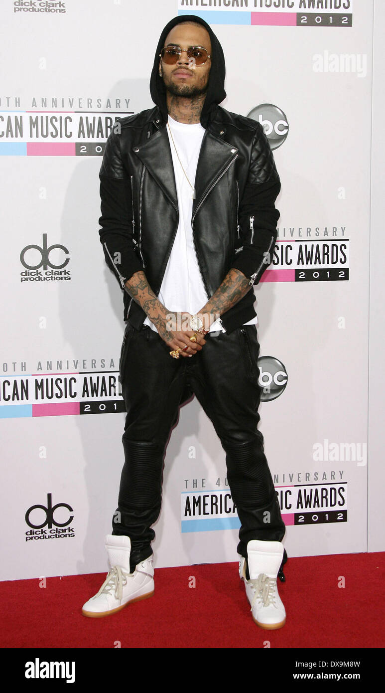 Chris Brown The 40th Anniversary American Music Awards 2012, held at ...