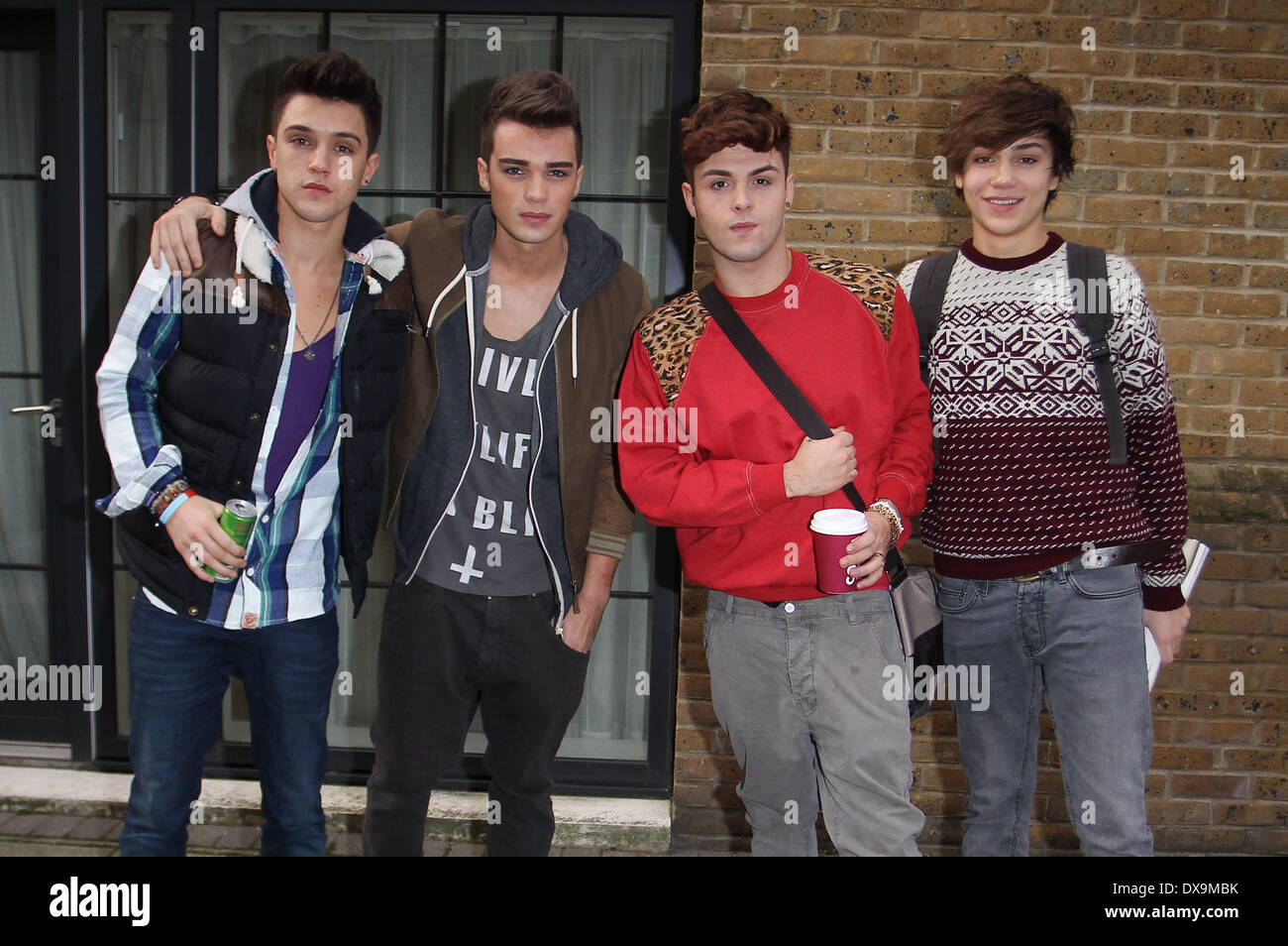 Jamie 'JJ' Hamblett, Josh Cuthbert, Jaymi Hensley and George Shelley of ...