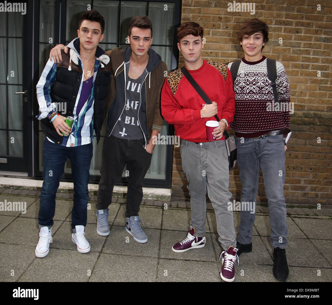 Jamie 'JJ' Hamblett, Josh Cuthbert, Jaymi Hensley and George Shelley of ...