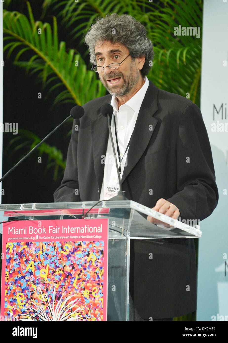 Mitchell Kaplan James Patterson appears at Miami International Book Fair at Miami Dade College ...