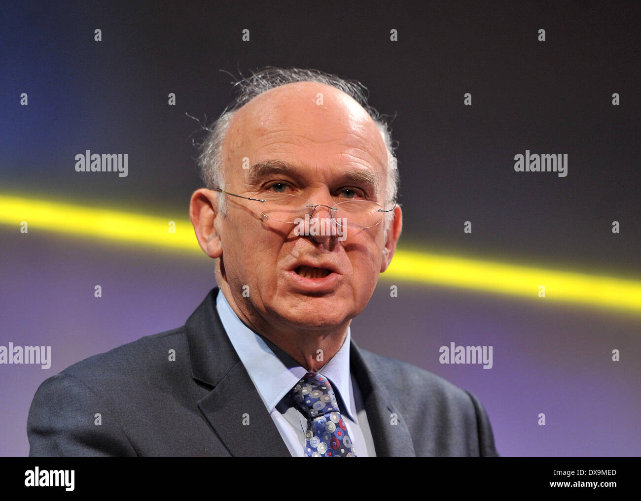 Business Secretary Vince Cable delivers his address at the CBI Annual ...