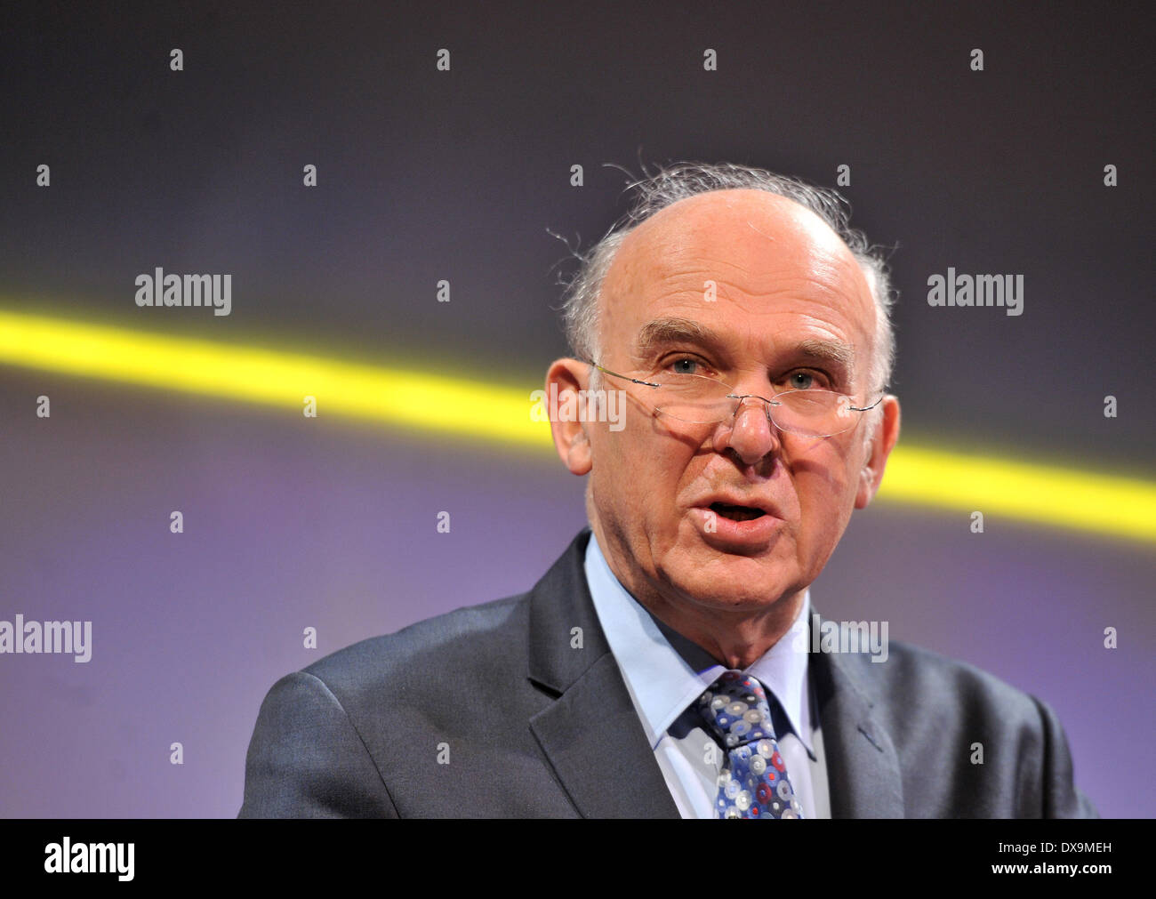 Business Secretary Vince Cable delivers his address at the CBI Annual ...