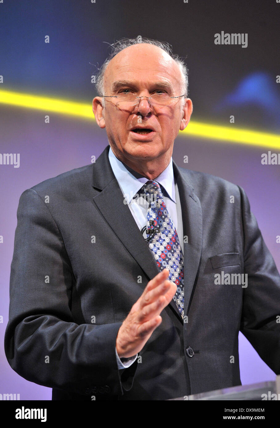 Business Secretary Vince Cable delivers his address at the CBI Annual ...