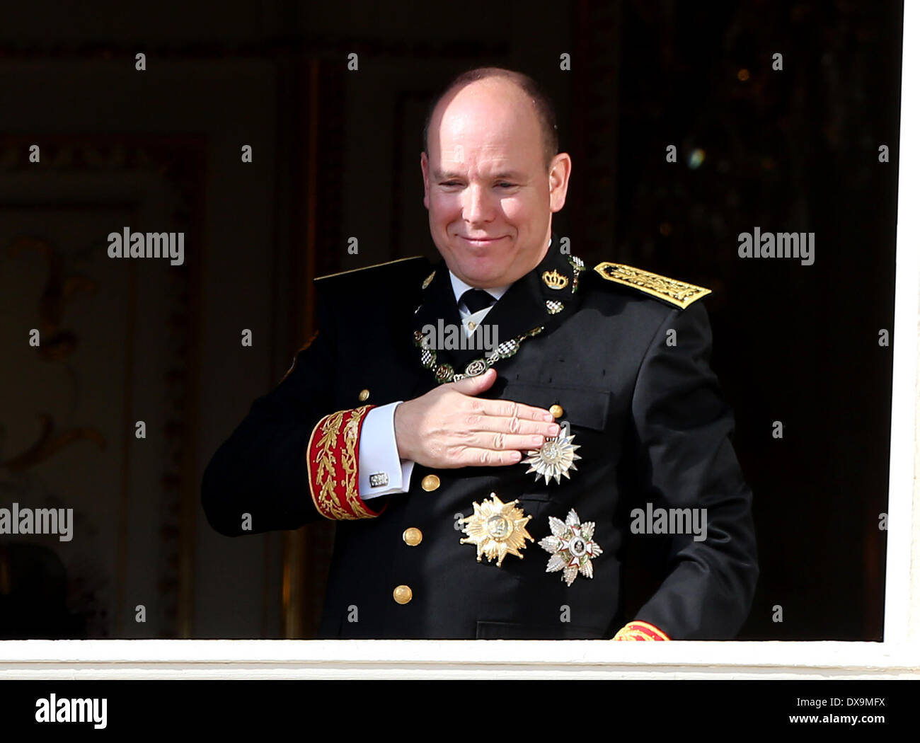 Prince Albert II of Monaco Monaco National Day 2012 - Balcony Parade ...