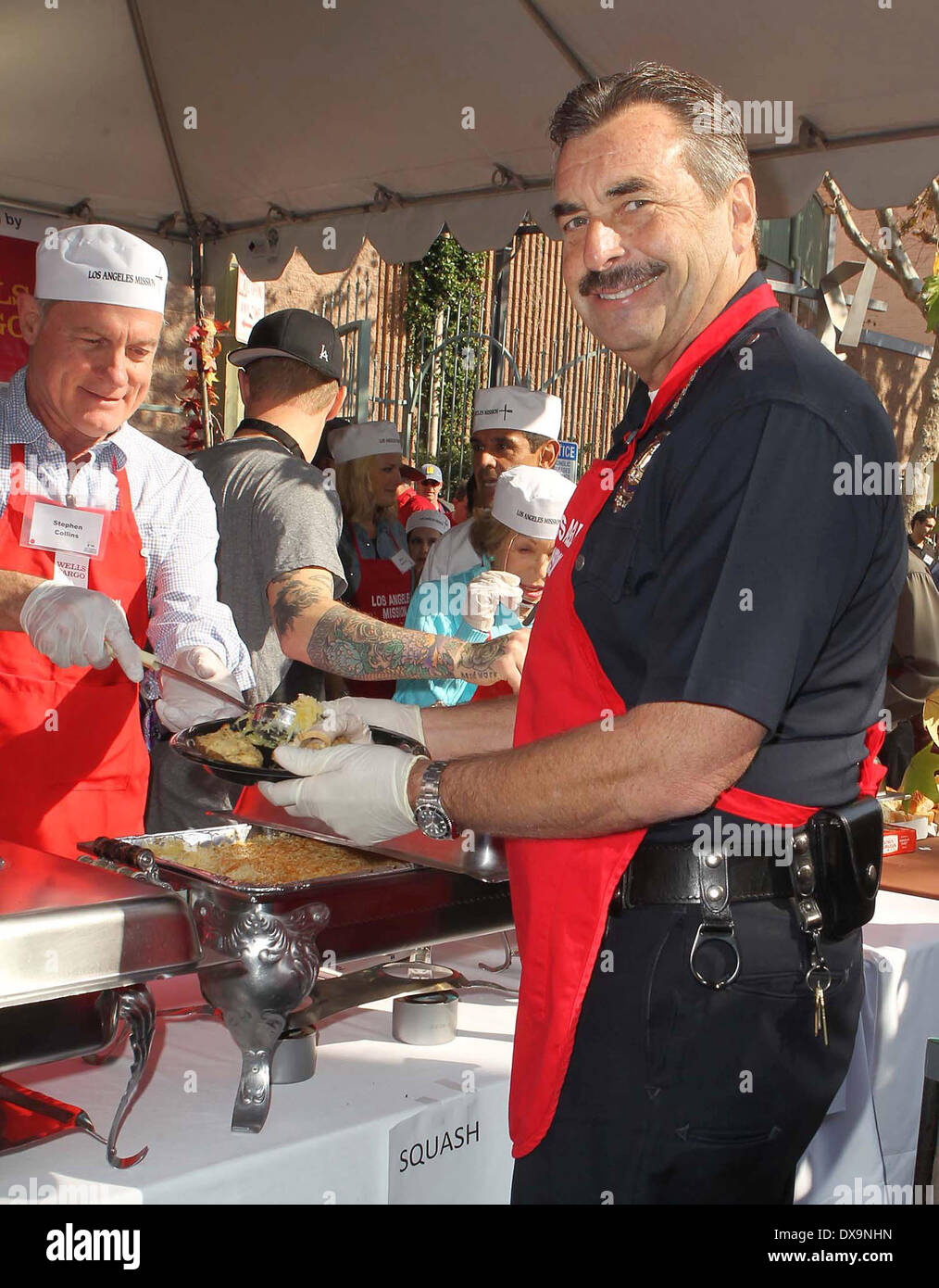 Los Angeles Police Chief Charlie Beck, at the Los Angeles Mission's ...