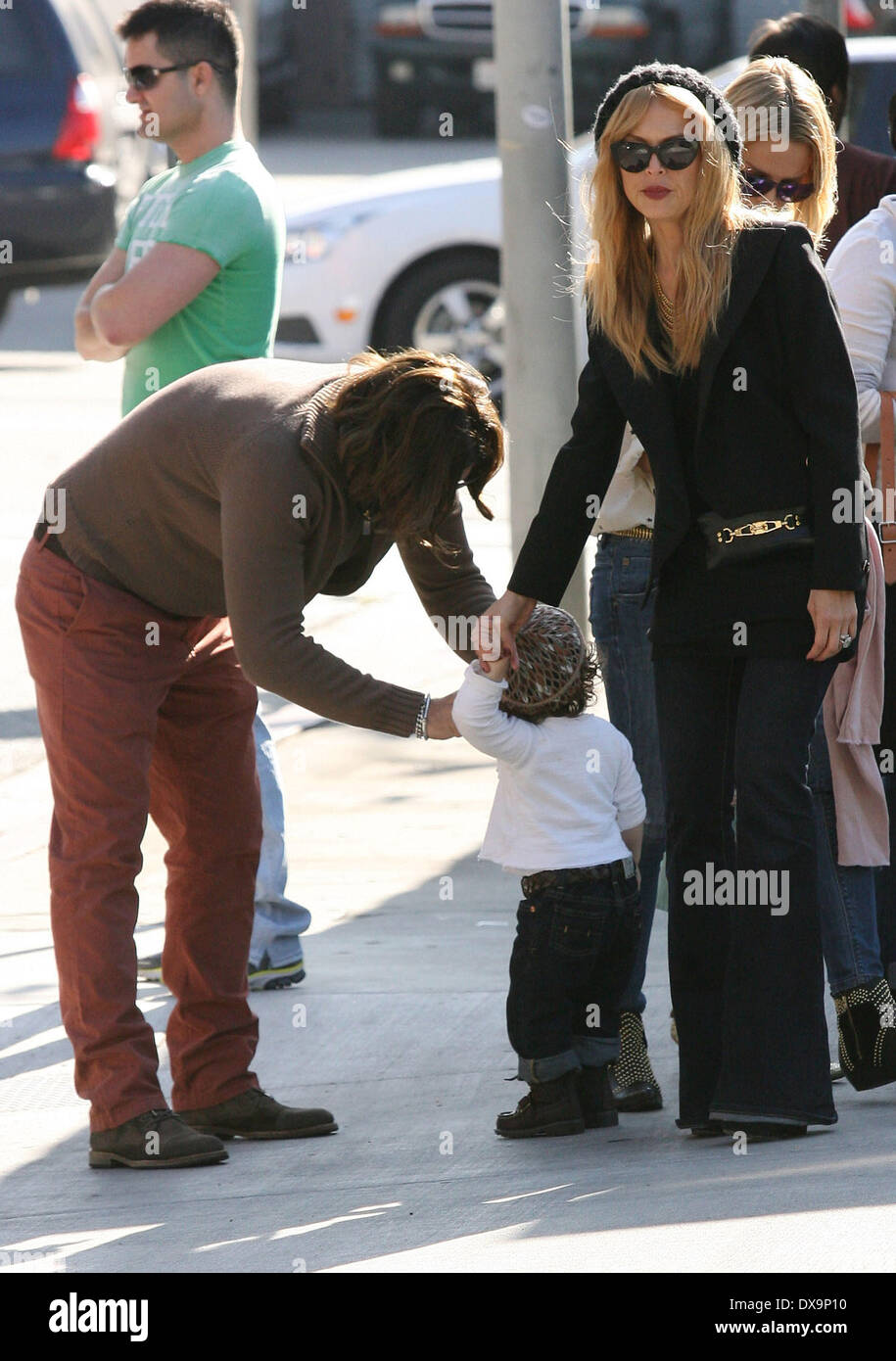 Rachel Zoe and husband Rodger Berman and their son Skyler seen out with ...