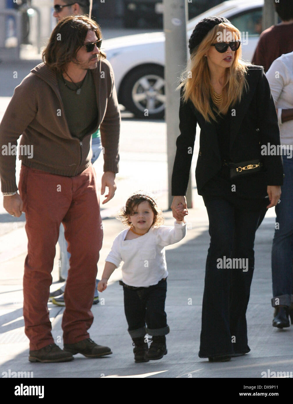 Rachel Zoe and husband Rodger Berman and their son Skyler seen out with ...