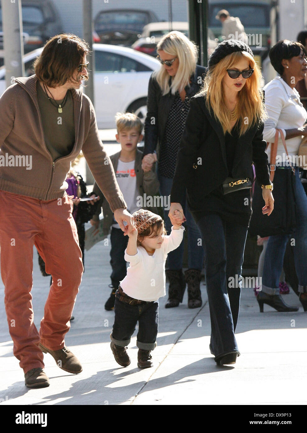 Rachel Zoe and husband Rodger Berman and their son Skyler seen out with ...