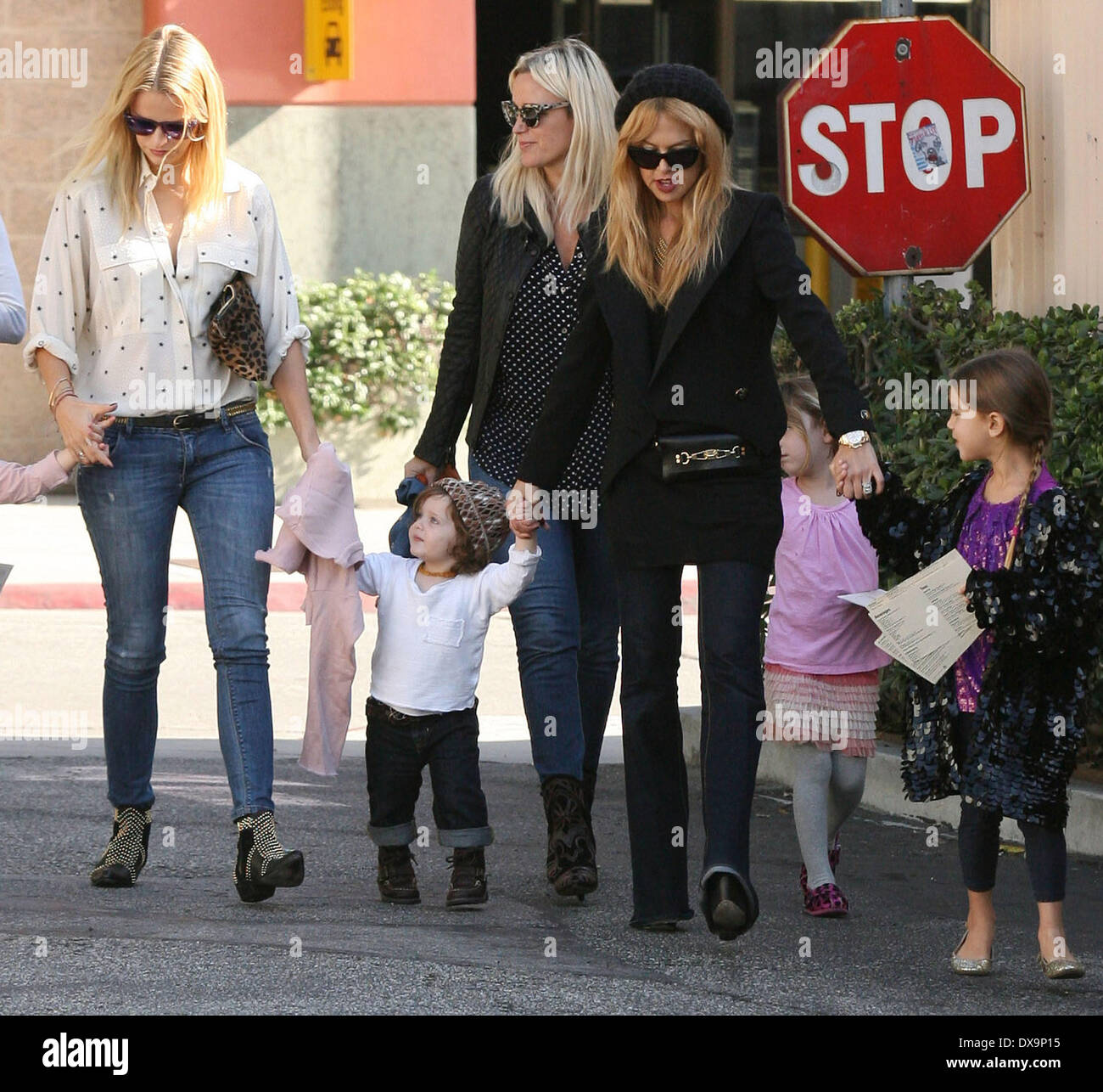 Rachel Zoe with her son Skyler at Hugo's restaurant in West Hollywood ...
