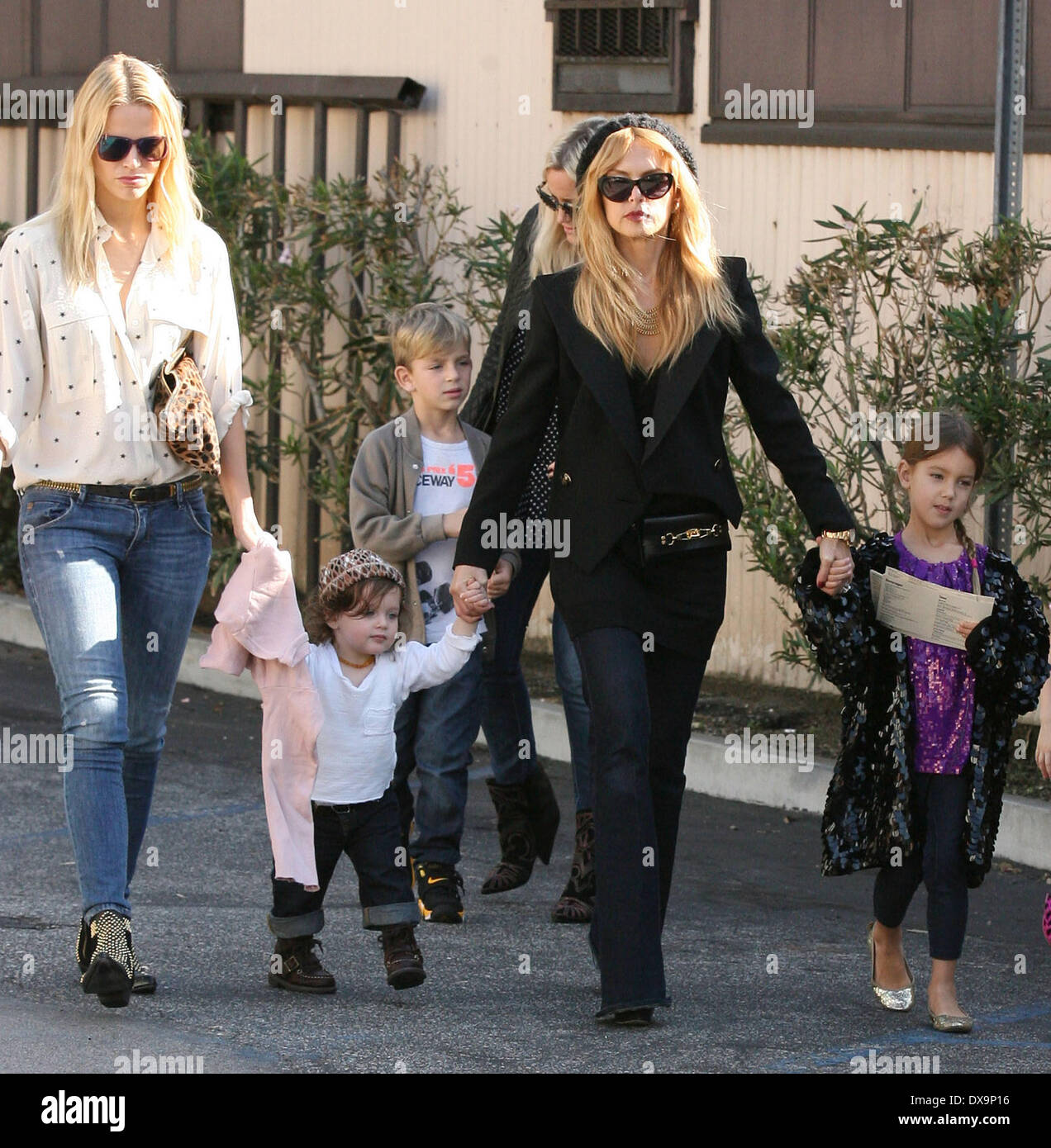 Rachel Zoe with her son Skyler at Hugo's restaurant in West Hollywood ...