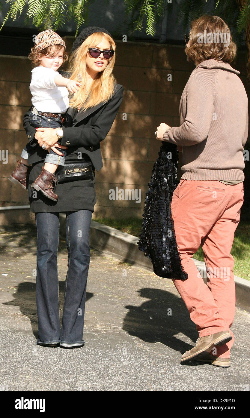 Rachel Zoe and husband Rodger Berman and their son Skyler seen out with ...