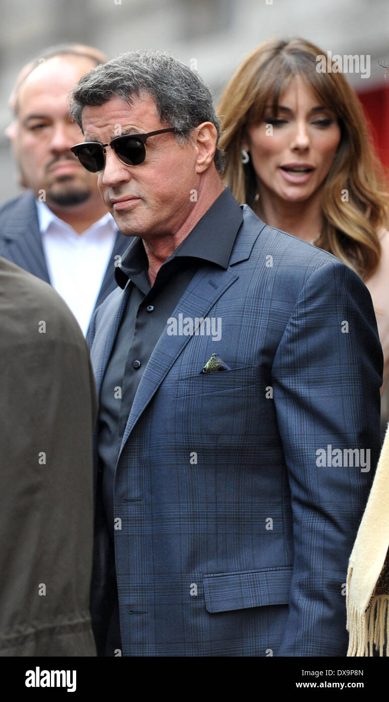 Sylvester Stallone and Jennifer Flavin Sylvester Stalone spends time ...