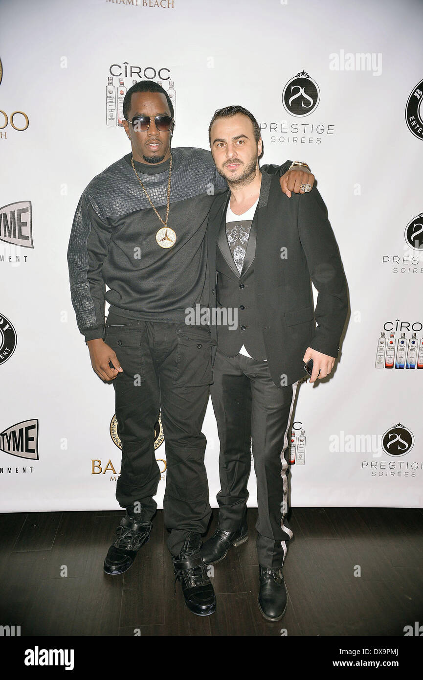 P Diddy Thanksgiving celebrations at at Bamboo Miami Featuring: P Diddy ...