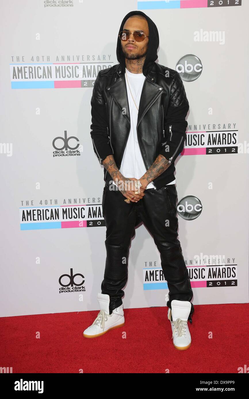Chris Brown The 40th Anniversary American Music Awards 2012, held at ...