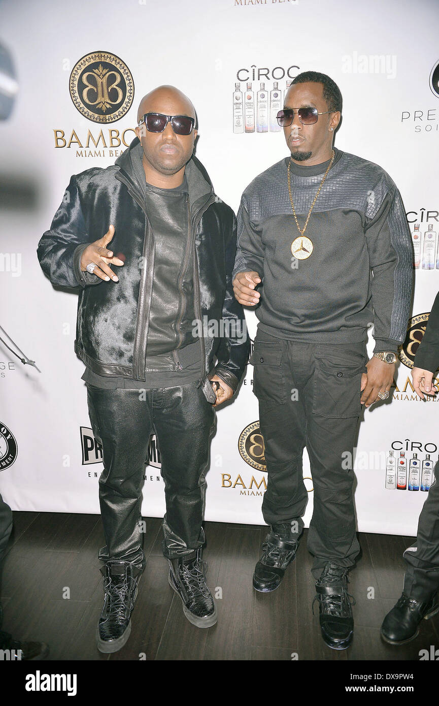 P Diddy, Rico Love Thanksgiving celebrations at at Bamboo Miami ...