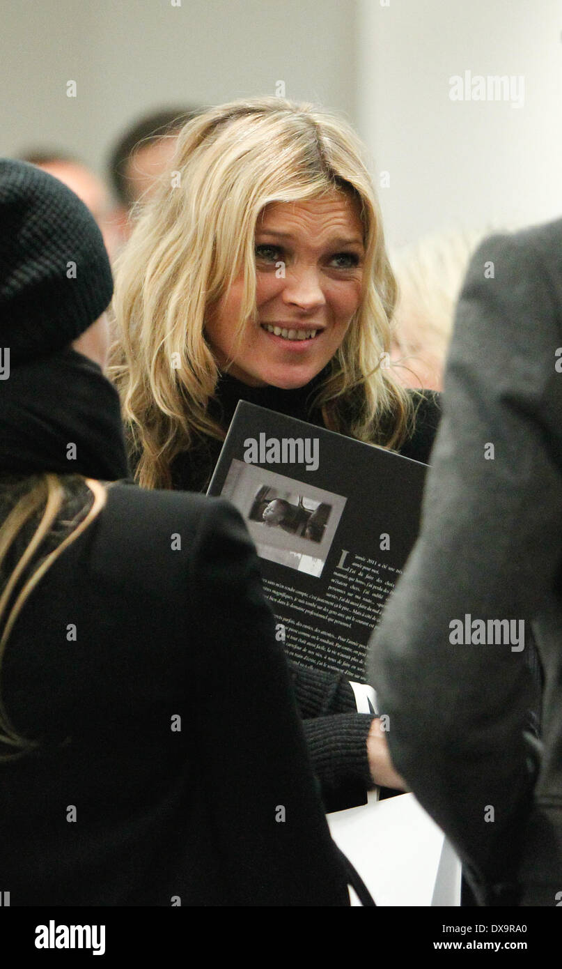 Kate Moss during her book signing at Colette's store in Paris Featuring ...