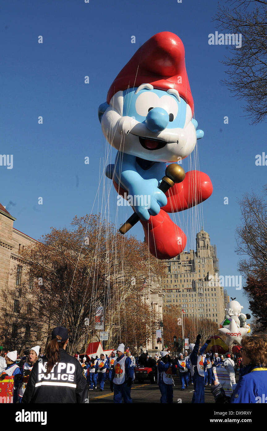 Smurf Balloon, at the 86th Annual Macy's Thanksgiving Day Parade ...