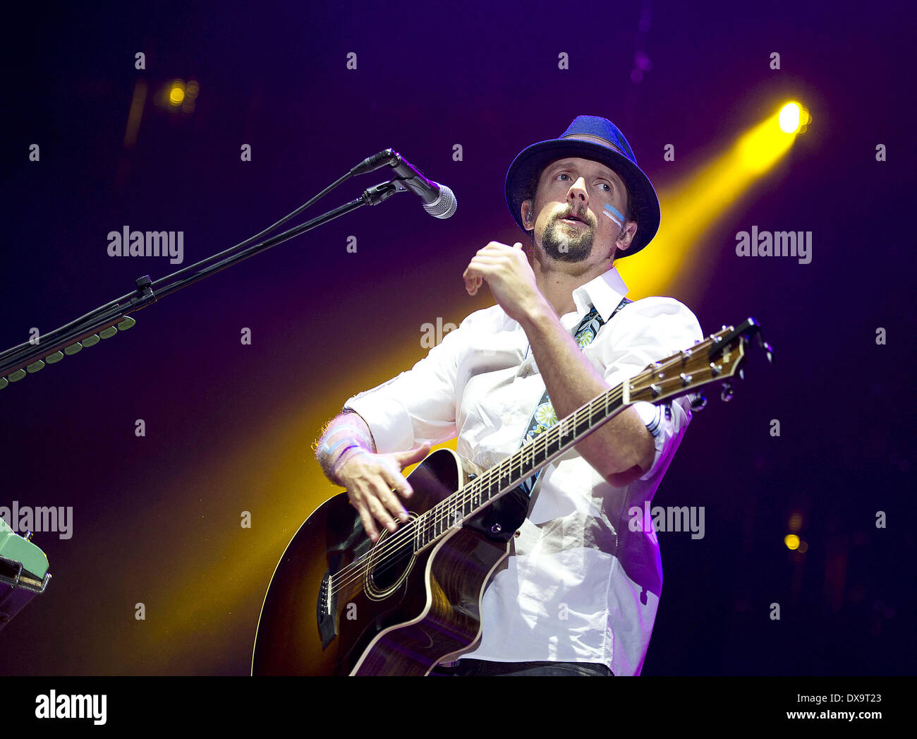 Jason Mraz performing live at the Ziggo Dome. Amsterdam, the ...