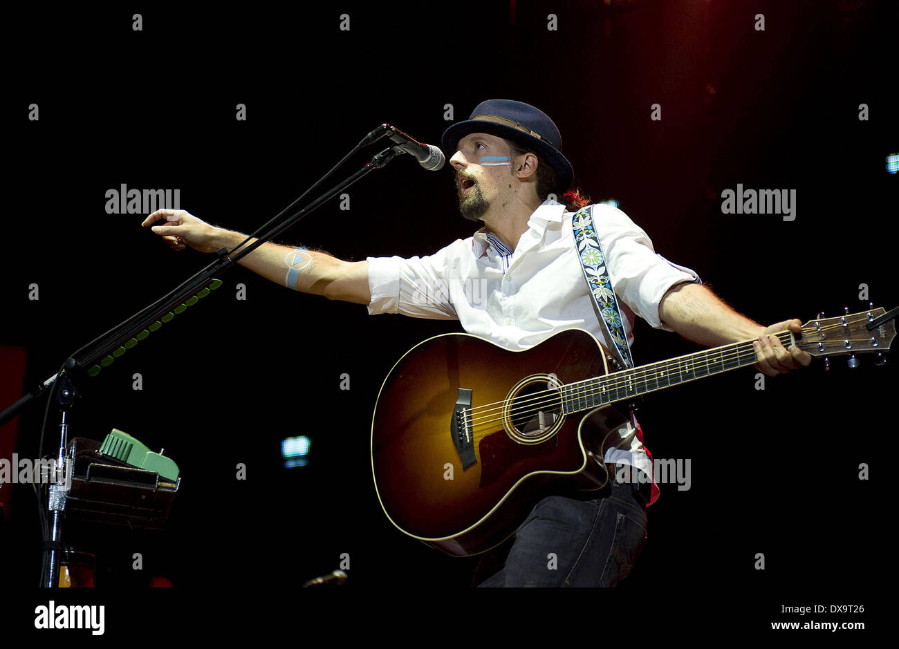 Jason Mraz performing live at the Ziggo Dome. Amsterdam, the ...