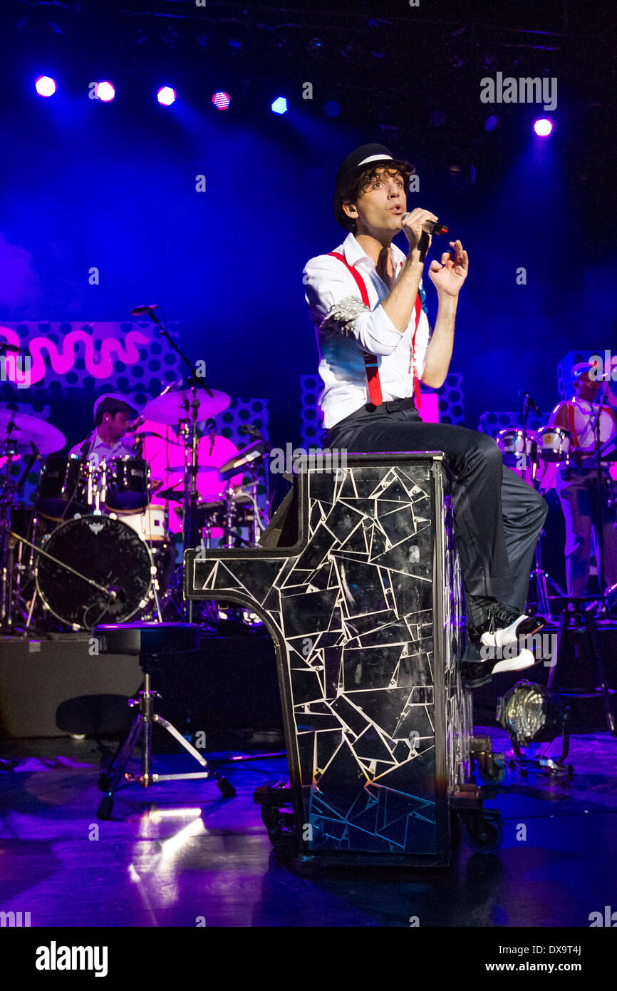 Mika performing live at Coliseu dos Recreios. Lisbon, Portugal - 22.11. ...