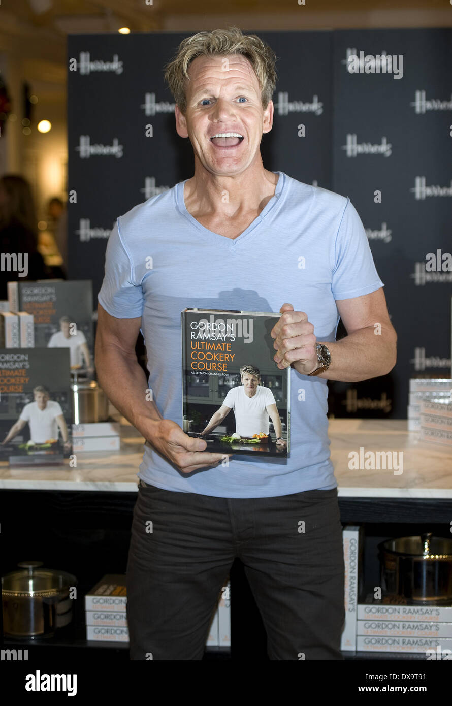Gordon Ramsay signs copies of his latest book 'Gordon Ramsay's Ultimate ...