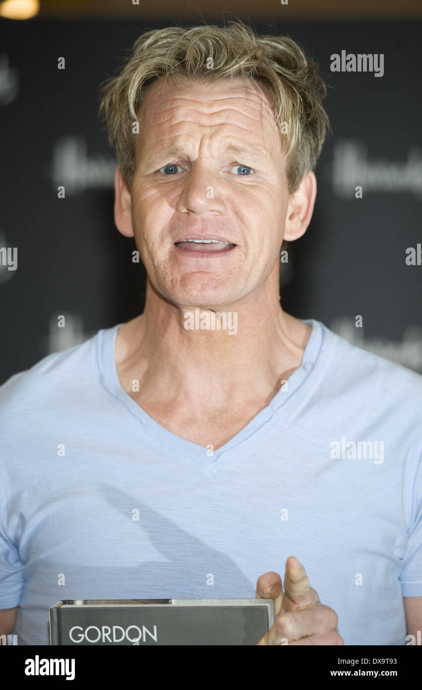 Gordon Ramsay signs copies of his latest book 'Gordon Ramsay's Ultimate ...