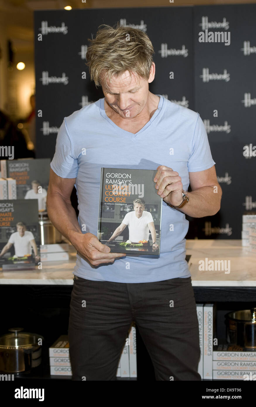 Gordon Ramsay signs copies of his latest book 'Gordon Ramsay's Ultimate ...