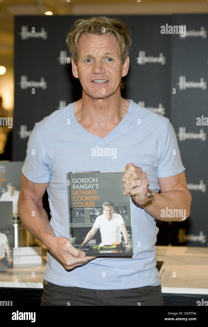 Gordon Ramsay signs copies of his latest book 'Gordon Ramsay's Ultimate ...