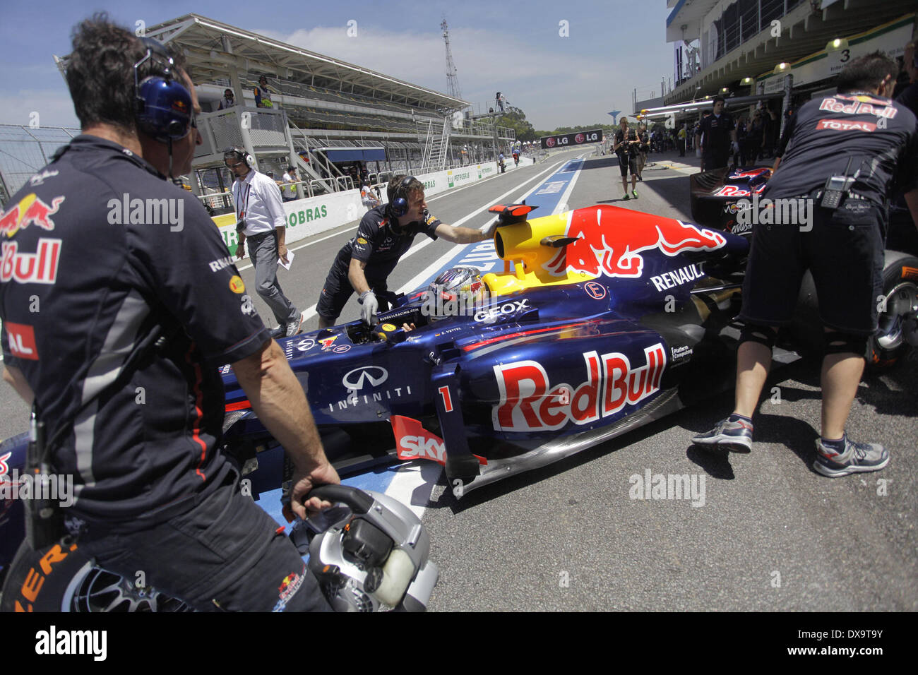 Sebastian Vettel F1 Formula One - Brazilian Grand Prix - Autodromo Jose ...