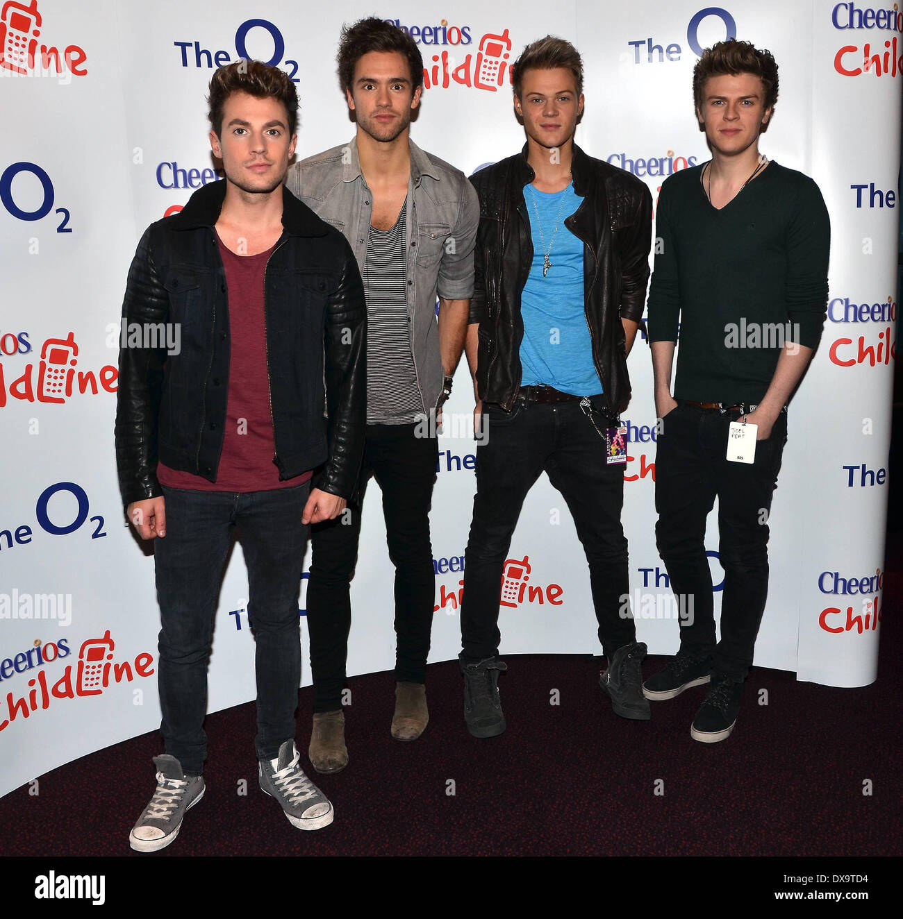 Adam Pitts, Andy Brown, Ryan Fletcher and Joel Peat of Lawson Cheerios ...