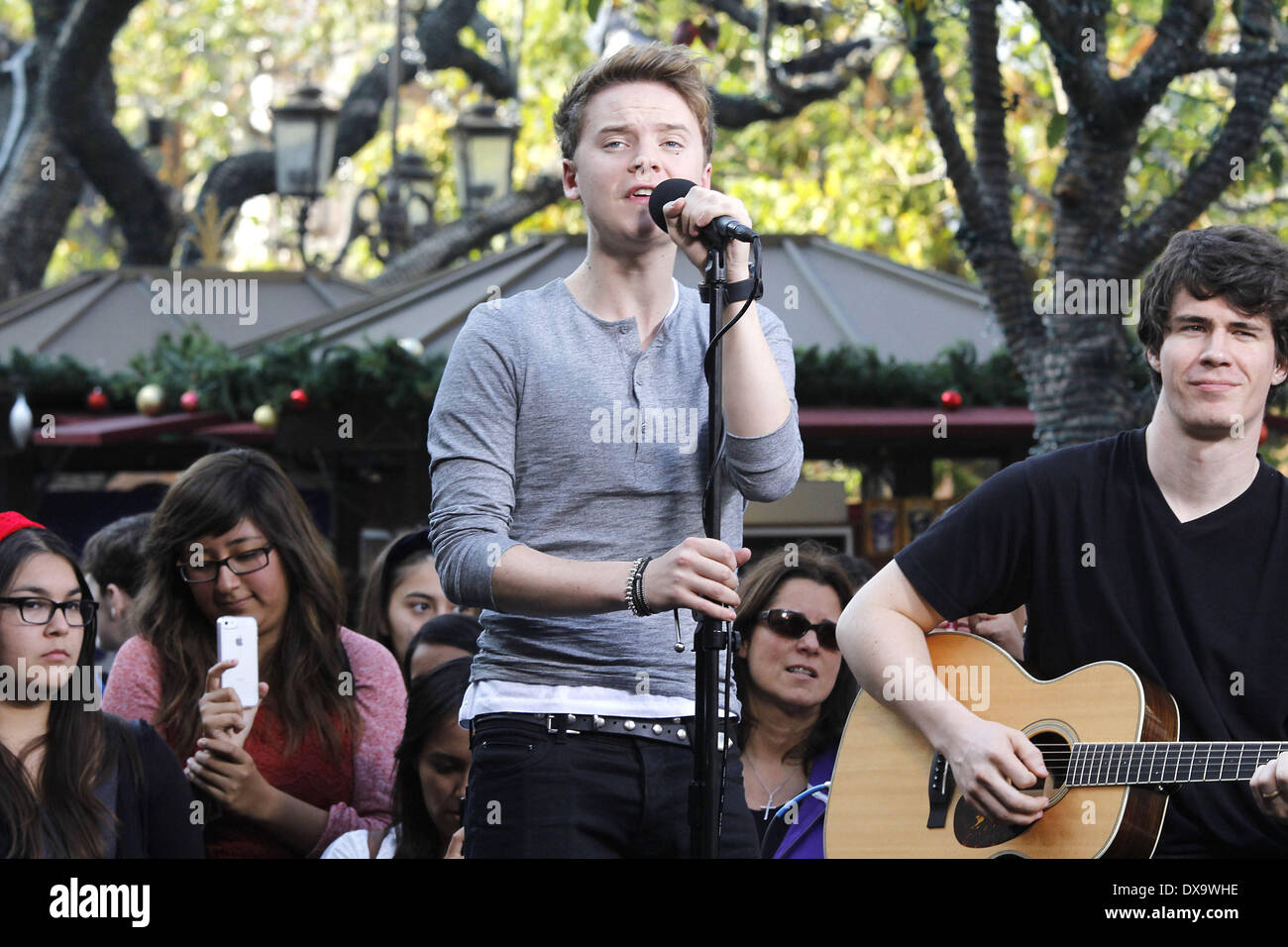 Conor Maynard on entertainment news show 'Extra' at The Grove. Los ...
