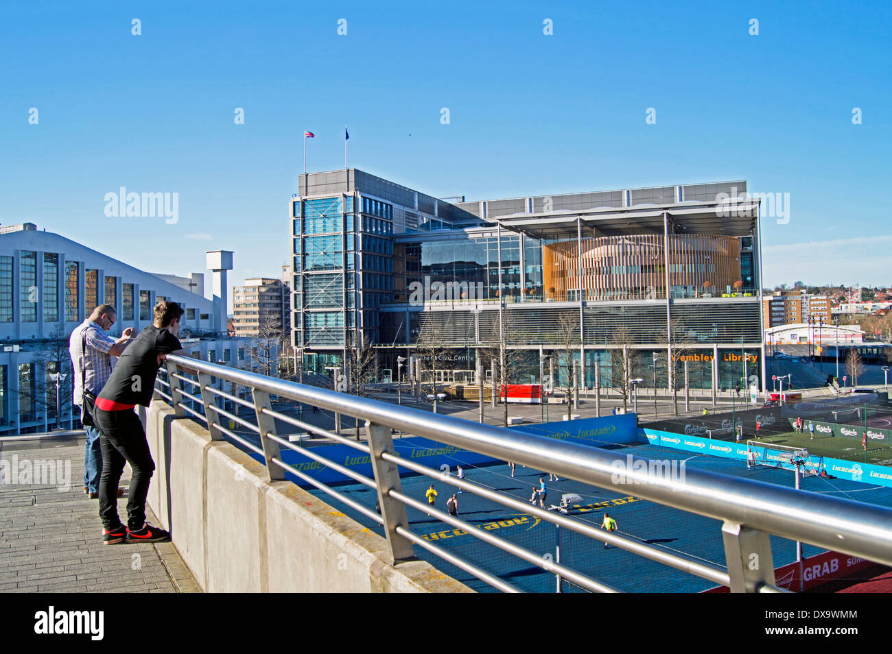 View of the Brent Civic Centre and Wembley Library showing Wembley ...
