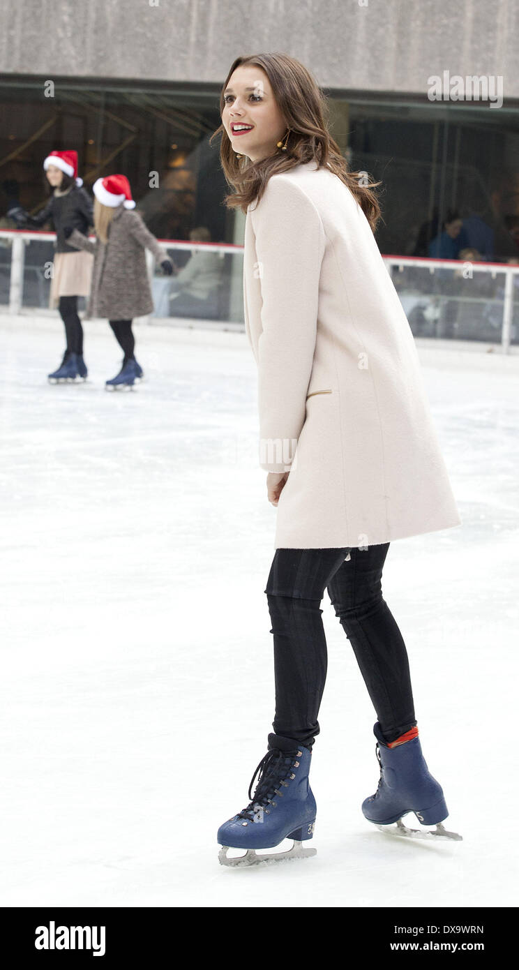 Alexandra Chando at Rockefeller Center Ice Rink during ABC Family's '25 ...