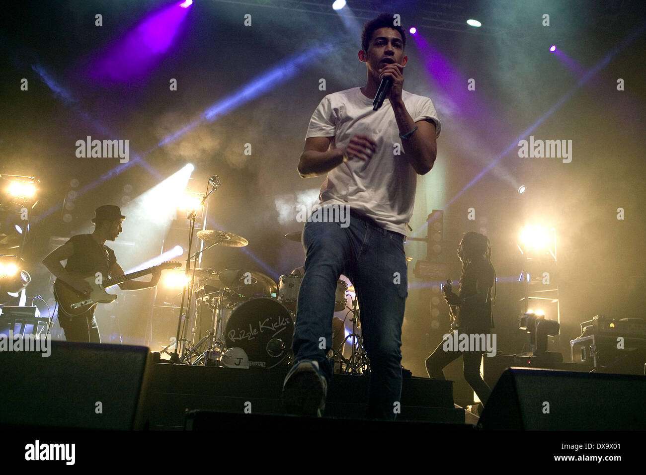 Jordan 'Rizzle' Stephens of Rizzle Kicks performing at the O2 Academy ...
