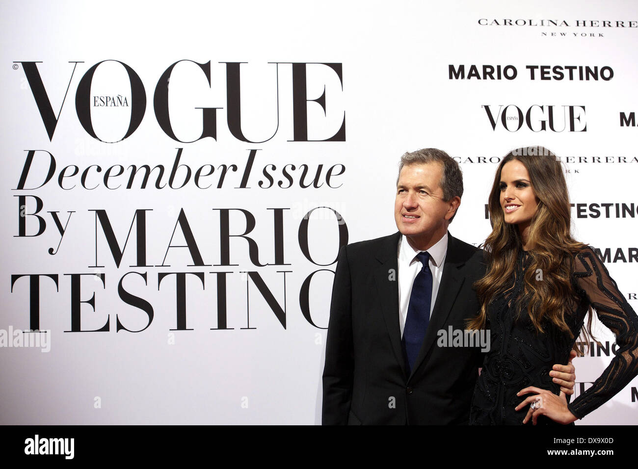 Mario Testino and Izabel Goulart at the Vogue December Issue Launch ...