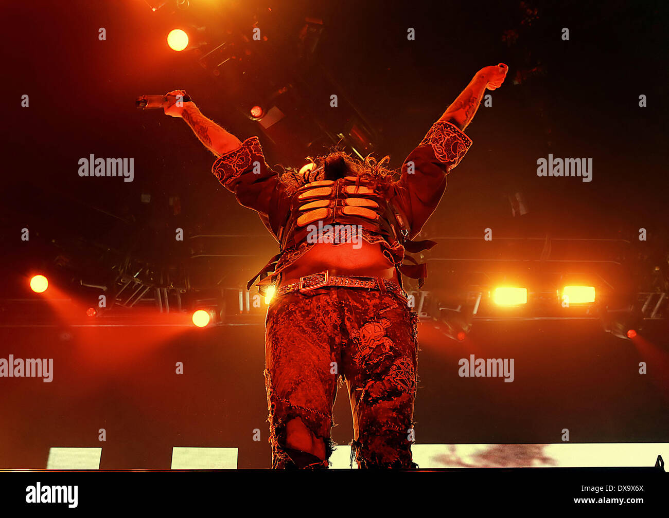 Rob Zombie performing at Manchester Arena. Manchester, England - 27.11. ...