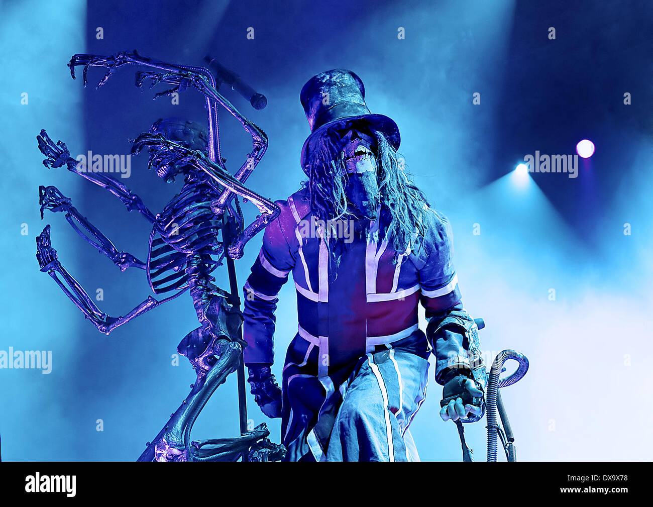 Rob Zombie performing at Manchester Arena. Manchester, England - 27.11. ...