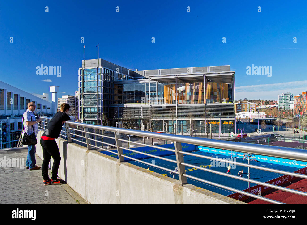 View of the Brent Civic Centre and Wembley Library showing Wembley ...