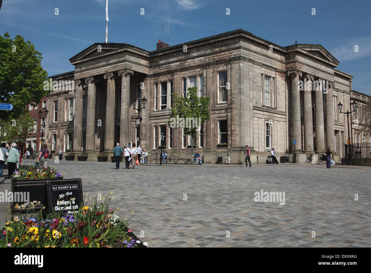 The Town Hall in the centre of Macclesfield Cheshire which is within a ...
