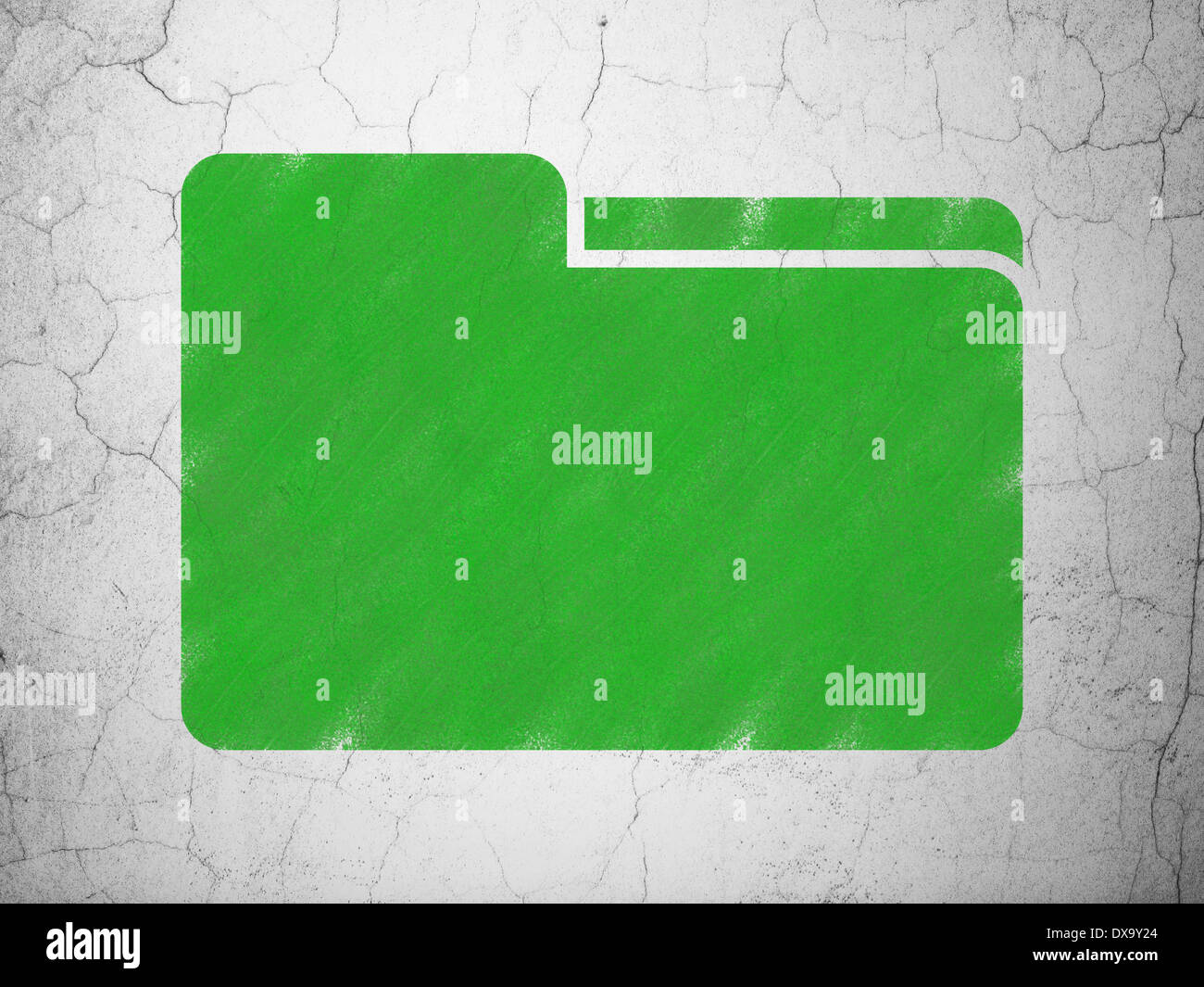 Business concept: Folder on wall background Stock Photo - Alamy